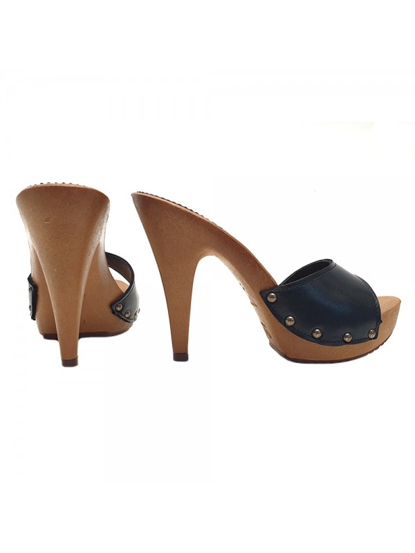 CLOGS HEEL KIARA SHOES - HANDMADE CLOGS ONLINE -TRENDY AND COMFY SHOES