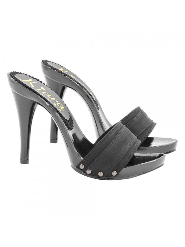 | HEEL CLOG BLACK| MADE IN ITALY- SUMMER COLLECTION SHOES